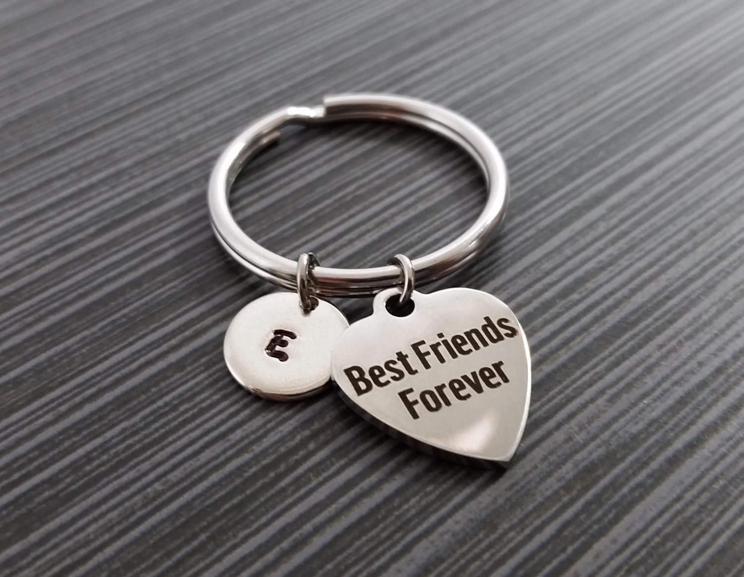 Two Best Friends Forever Keychains Best Friend Key Chains | Etsy