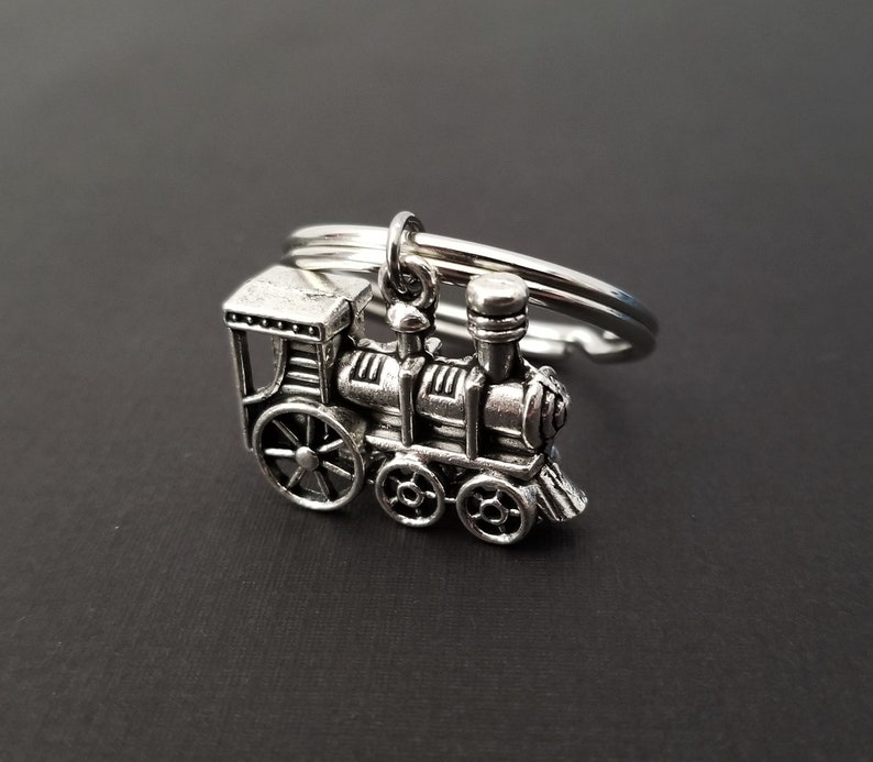 Train Keychain Custom Gift Silver Keychain 3D Train Key - Etsy