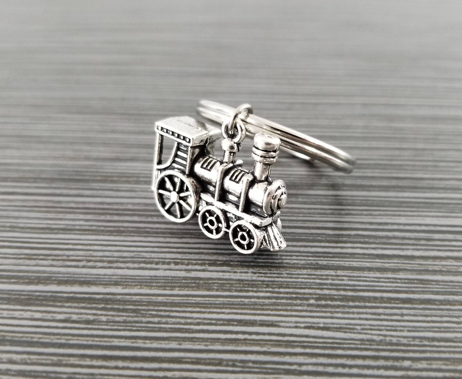 Train Keychain Custom Gift Silver Keychain 3D Train Key | Etsy