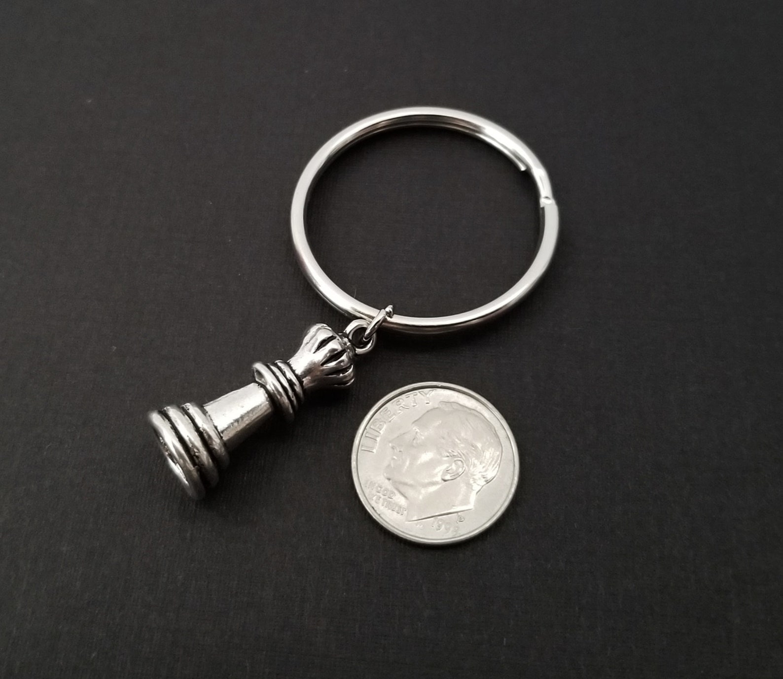 Chess Keychain Custom Gift Silver Keychain 3D Chess - Etsy