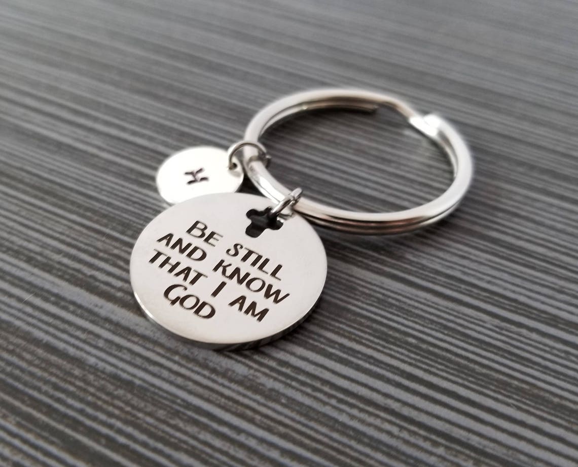 Custom Keychain Bible Verse Keychain Custom Gift Be | Etsy