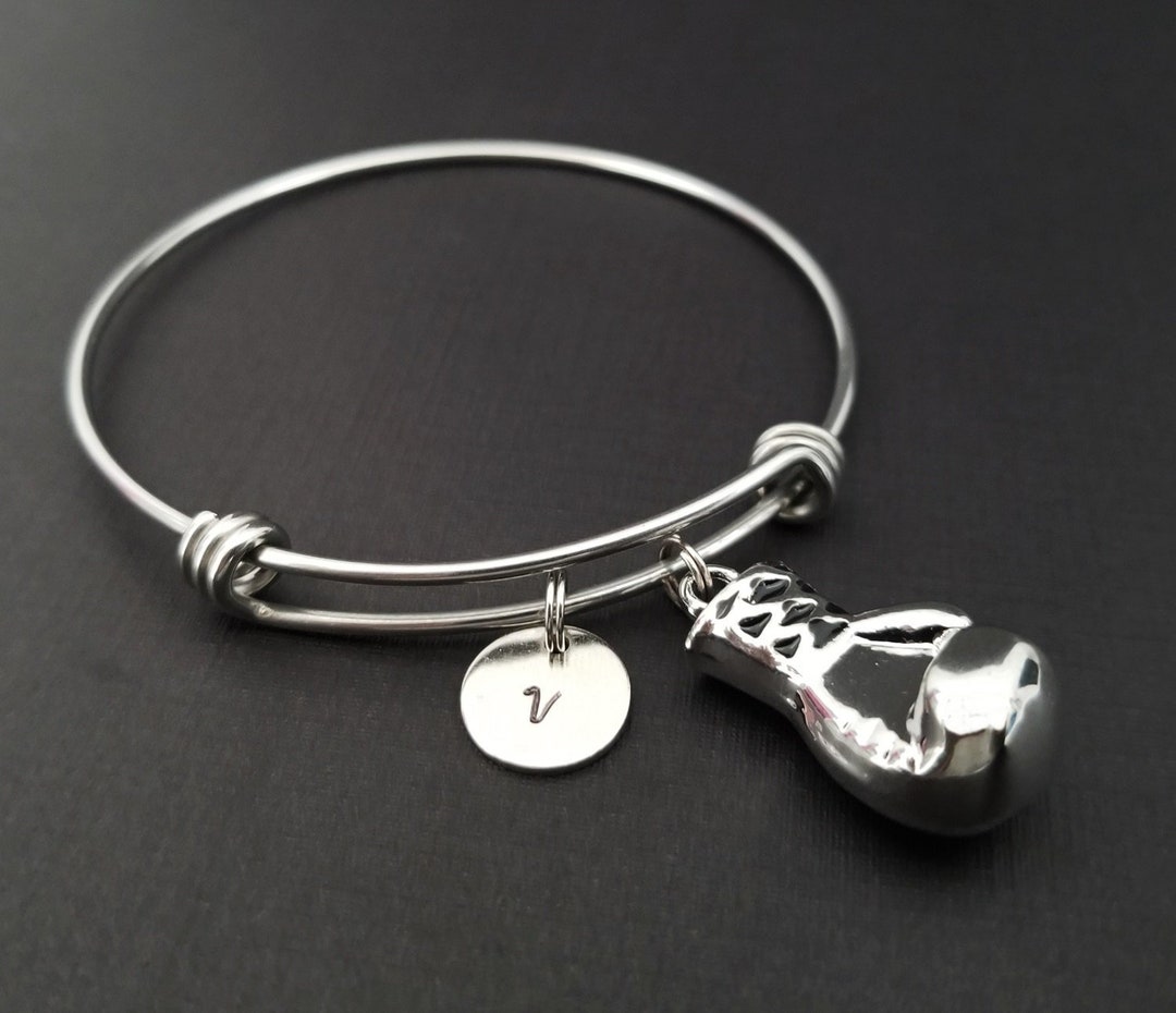 Boxing Glove Bangle Boxing Charm Bracelet Boxer Bangle Boxing Bracelet ...