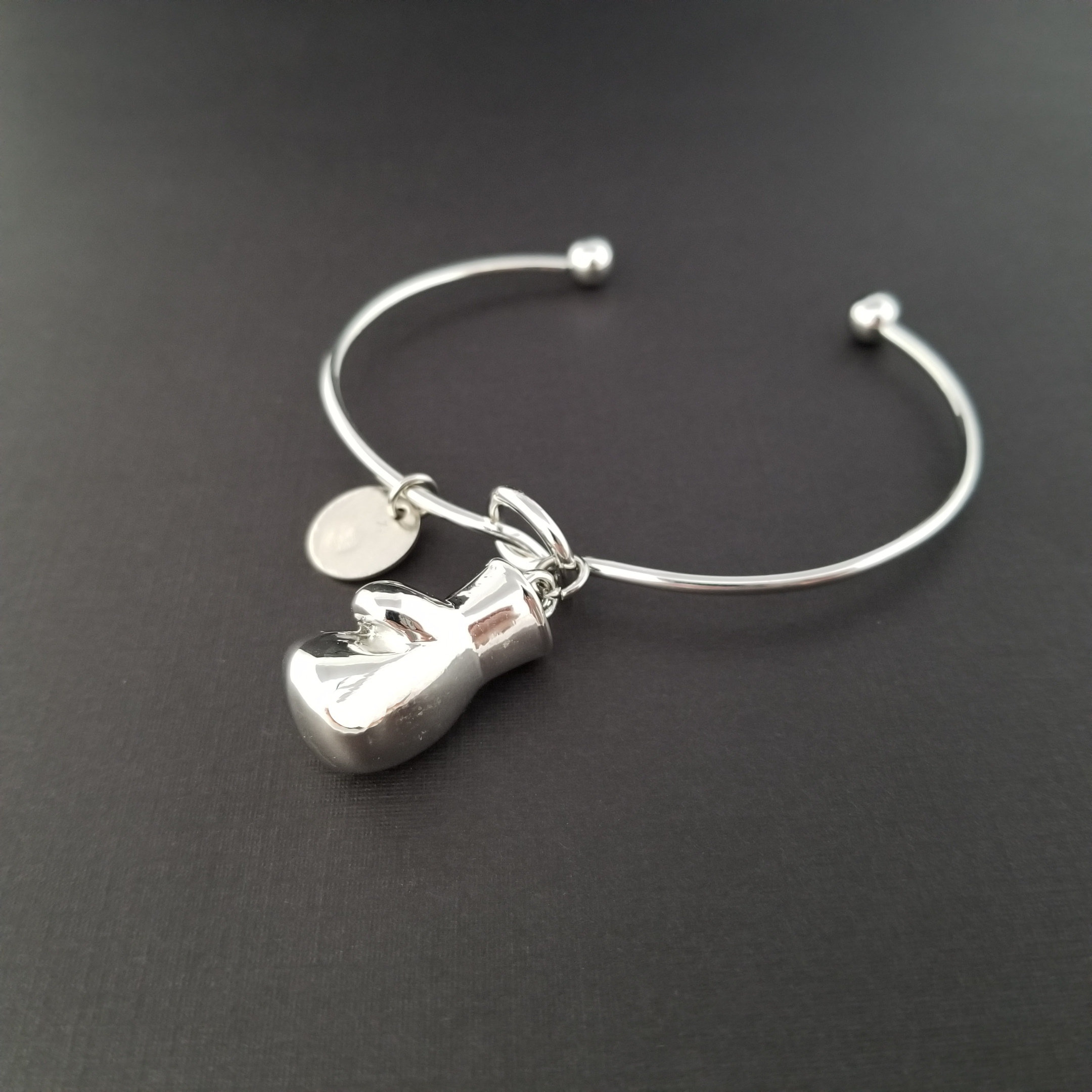 Boxing Glove Knot Bangle - Boxing Bracelet - Expandable Bangle ...