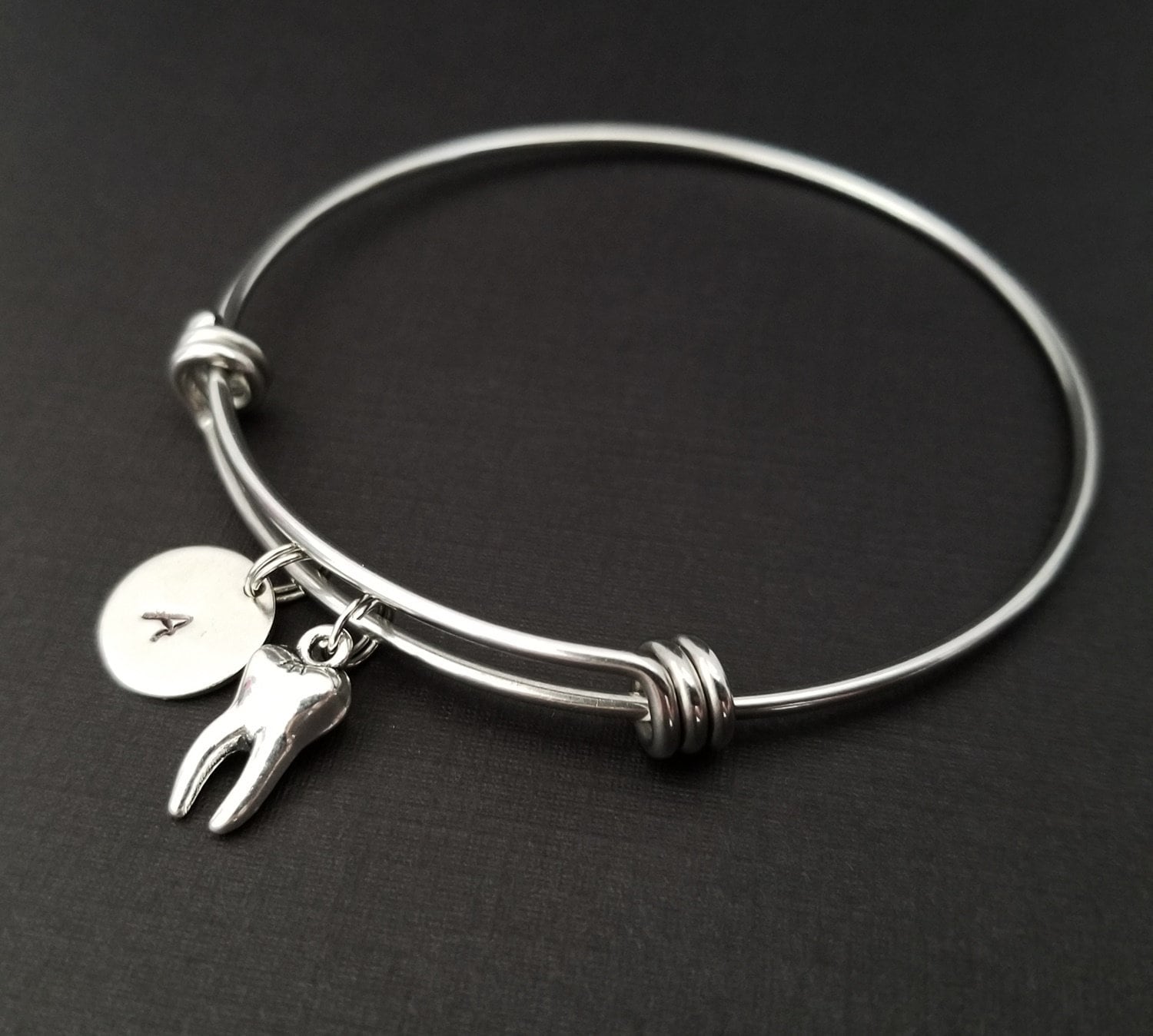Silver Tooth Bracelet Dentist Bracelet Personalized - Etsy UK