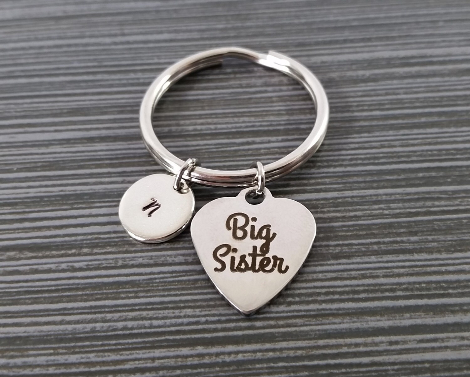 Big Sister Key Chain Little Sister Keychains Gift for | Etsy