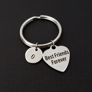 Two Best Friends Forever Keychains Best Friend Key Chains Gift for ...