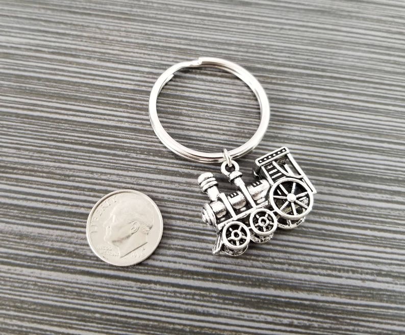 Train Keychain Custom Gift Silver Keychain 3D Train Key | Etsy