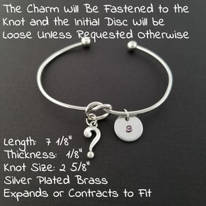 Question Mark Knot Bangle Question Mark Knot Bracelet | Etsy