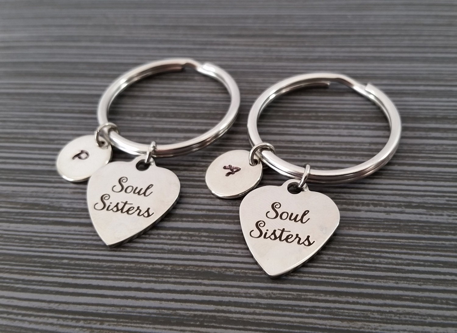 Two Soul Sisters Keychains Soul Sister Keychains Gift for | Etsy