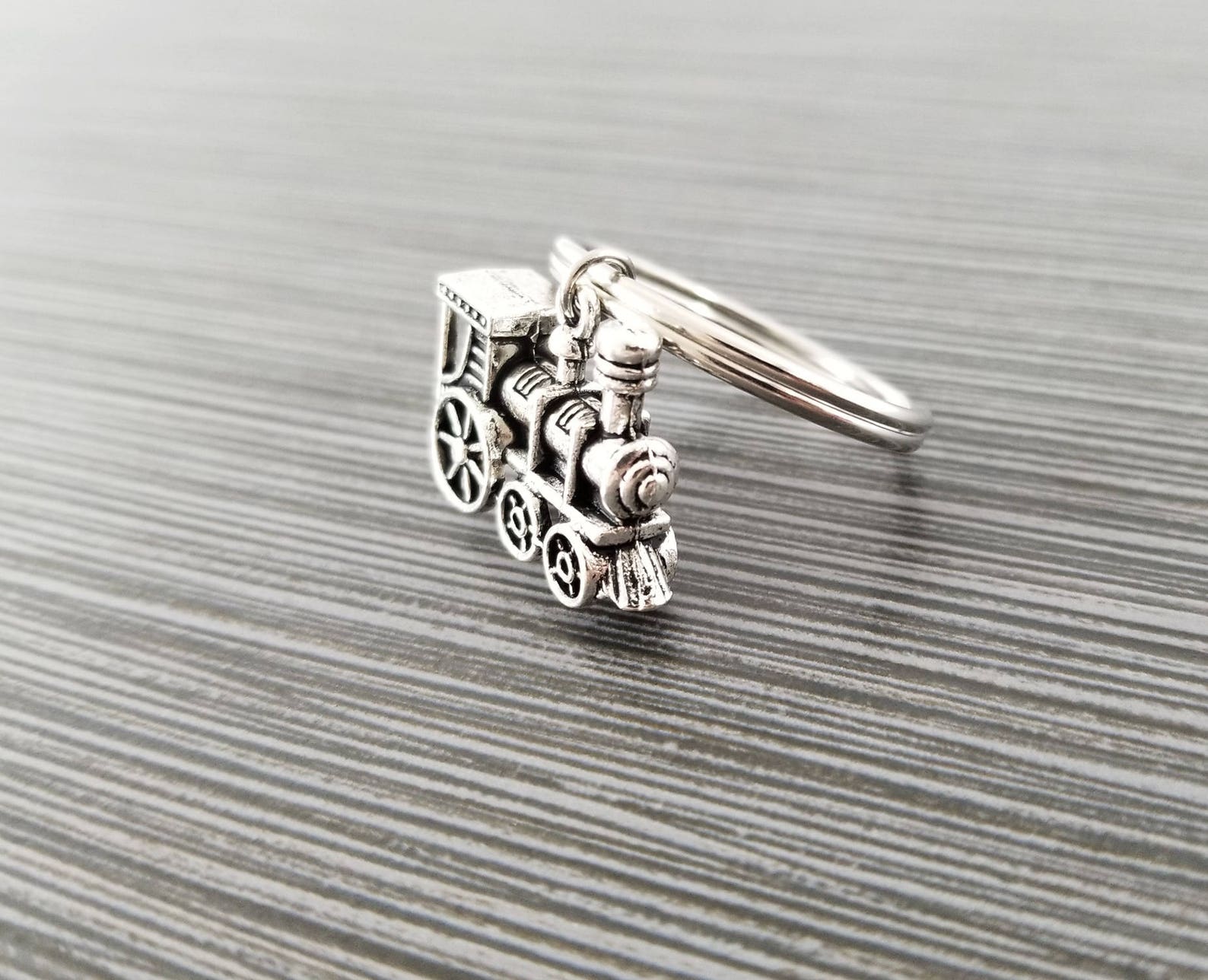 Train Keychain Custom Gift Silver Keychain 3D Train Key | Etsy