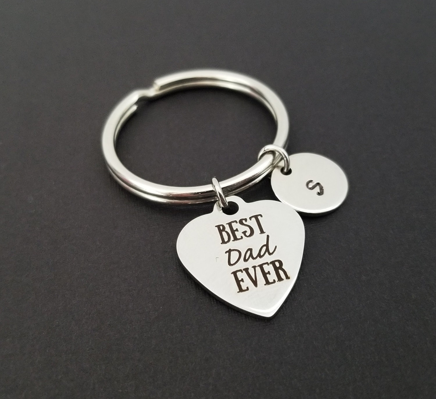 Best Dad Ever Keychain Gift for Dad Custom Gift Fathers | Etsy