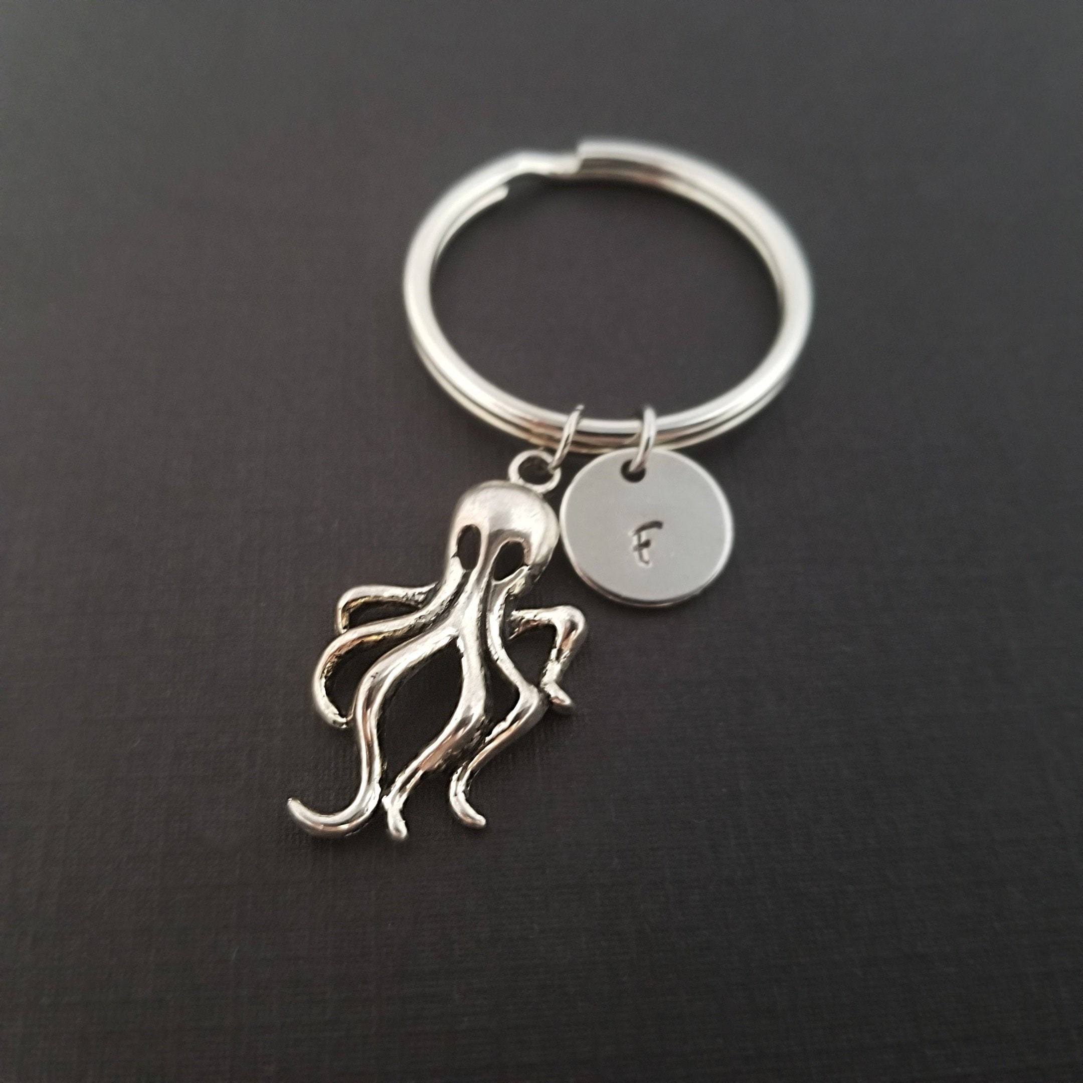 Octopus Keychain Ocean Keychain Marine Keychain Sea Life - Etsy