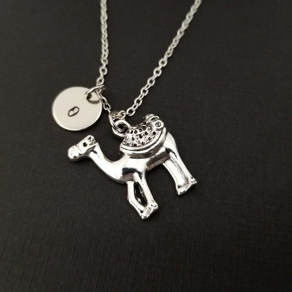 Silver Camel Necklace Camel Charm Necklace Personalized - Etsy