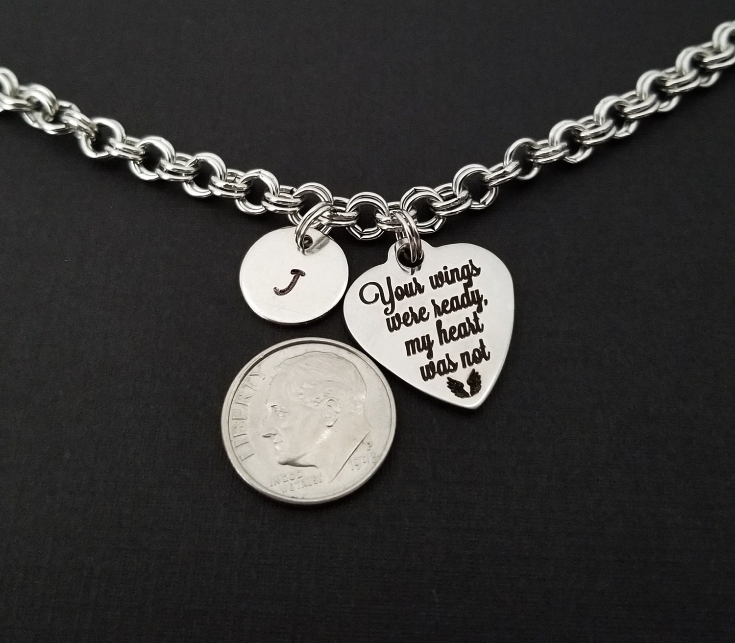 Remembrance Bracelet Memorial Bangle Memory Bracelet | Etsy