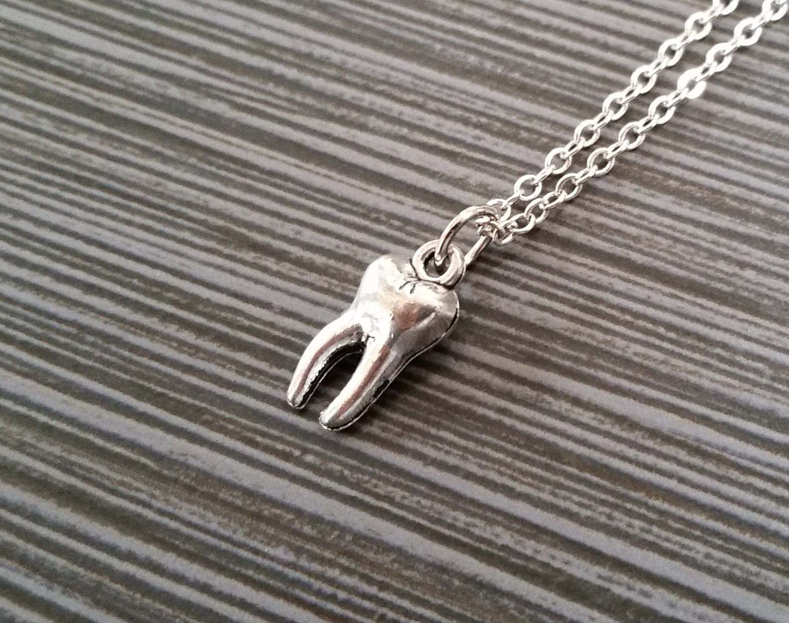 Silver Tooth Necklace Dental Assistant Necklace - Etsy