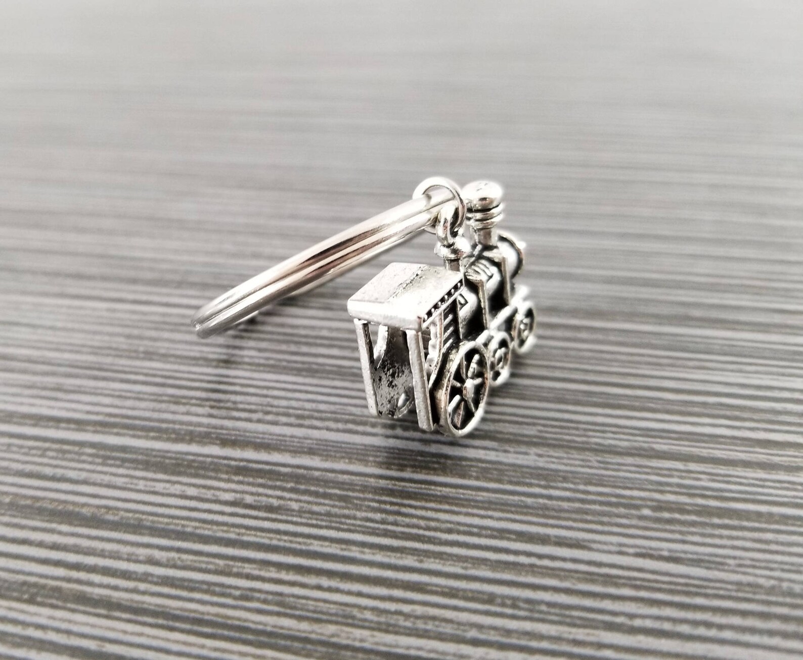 Train Keychain Custom Gift Silver Keychain 3D Train Key - Etsy