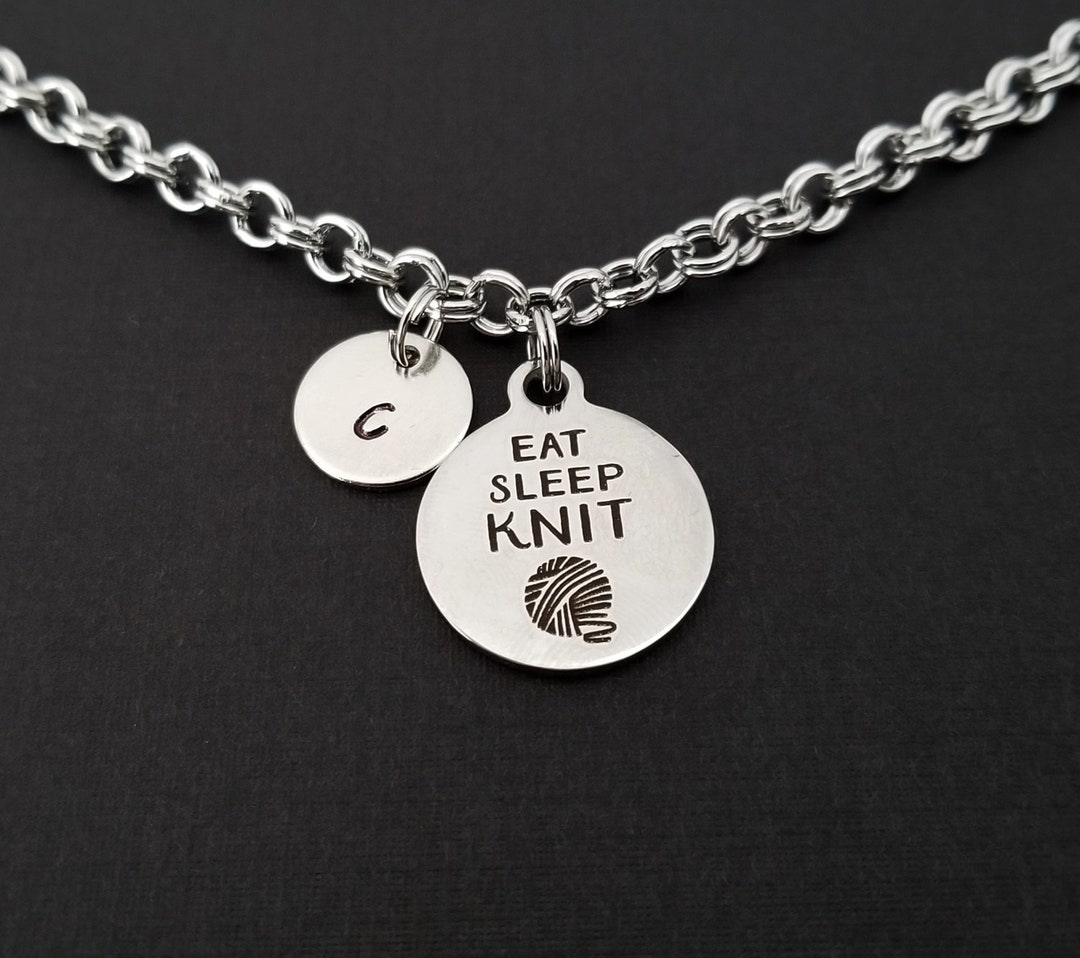 Eat Sleep Knit Bracelet Gift for Sister Best Friend Gift - Etsy