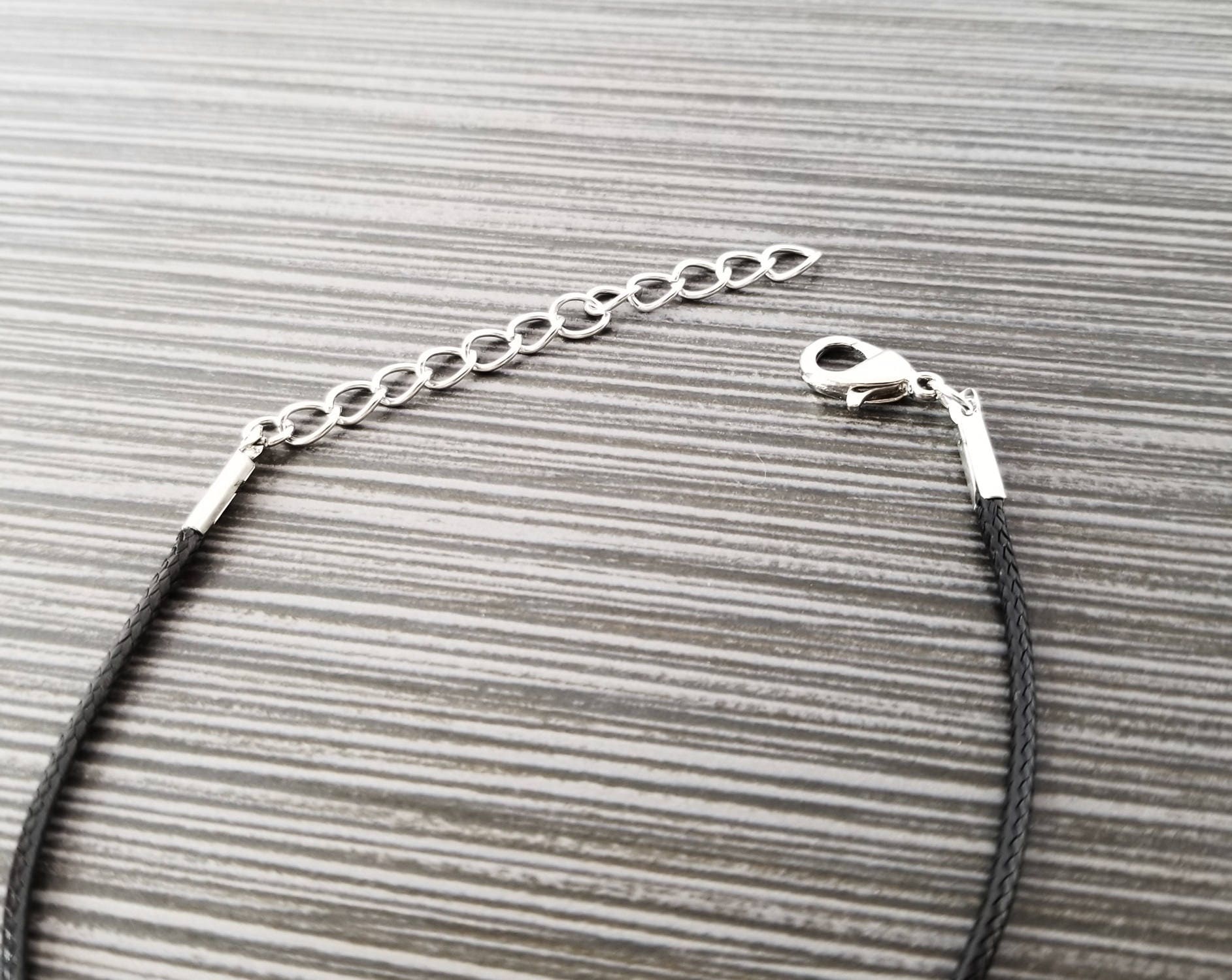 Fox Charm Bracelet Fox Jewelry Fox Cord Bracelet Black | Etsy