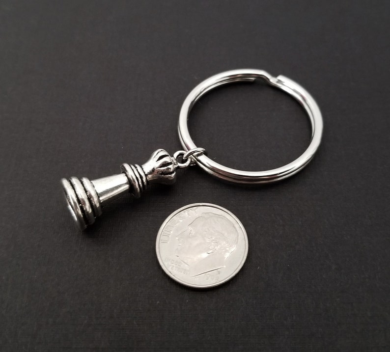 Chess Keychain Custom Gift Silver Keychain 3D Chess - Etsy