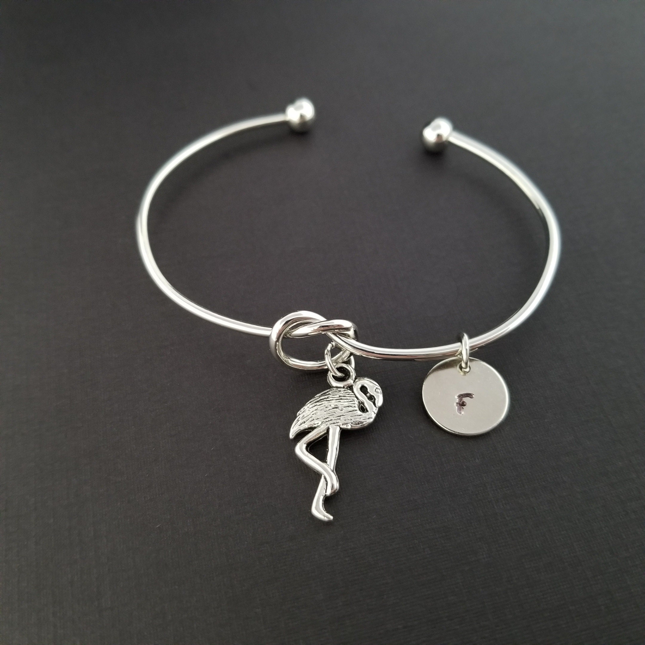 Flamingo Knot Bangle Flamingo Knot Bracelet Expandable | Etsy