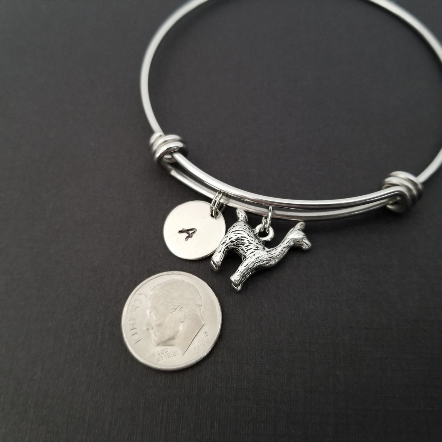 Alpaca Bangle Alpaca Bracelet Adjustable Bangle Alpaca | Etsy