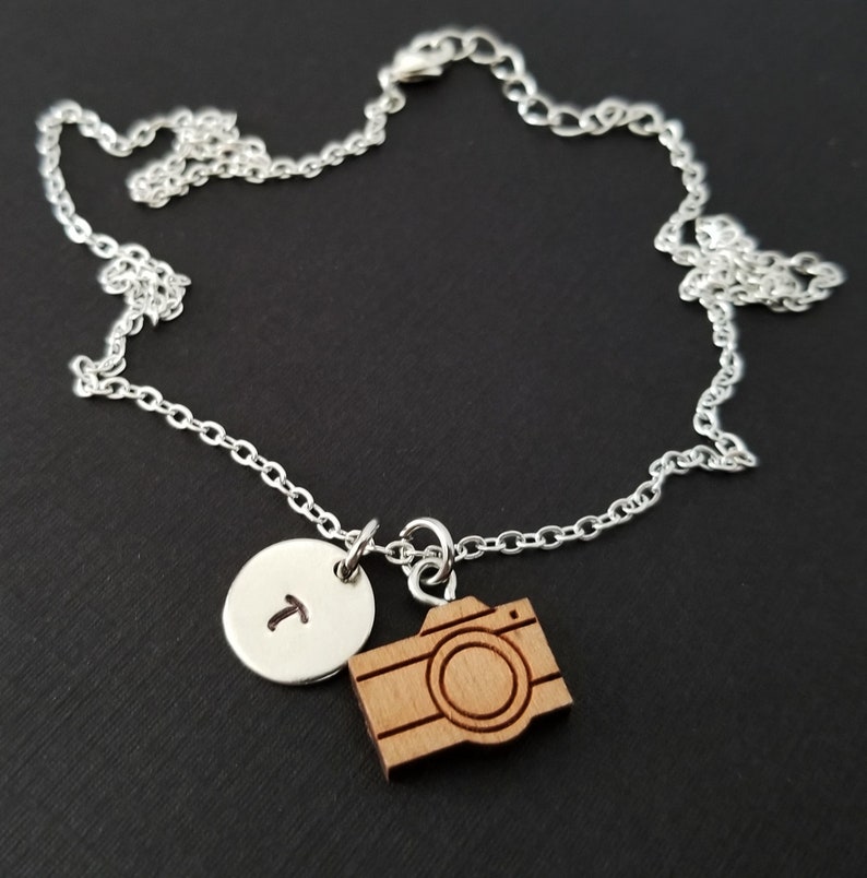 Wooden Camera Necklace Wood Camera Charm Necklace | Etsy