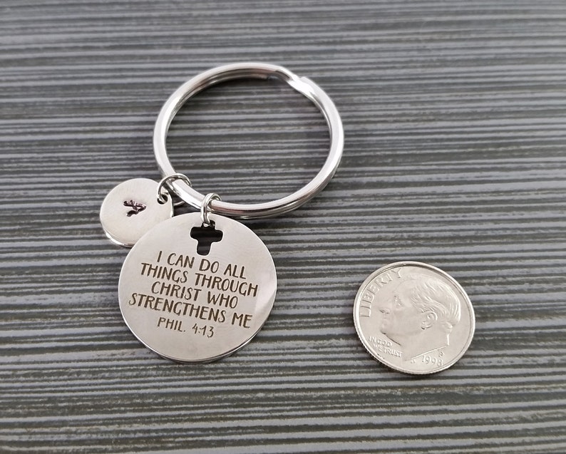 Philippians 4 13 Phil 4 13 Keychain Custom Gift I Can Do - Etsy