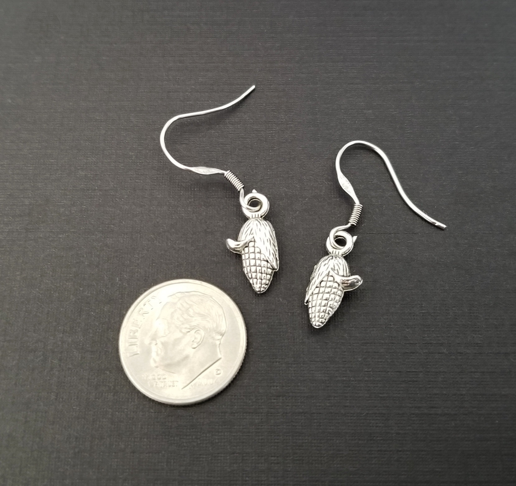 Corn Earrings - Corn Charm Earrings - Corn Cob Earrings Gift - French ...