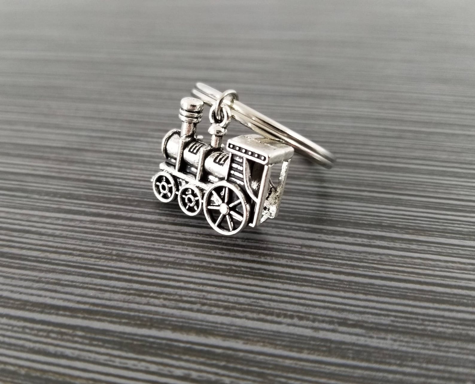 Train Keychain Custom Gift Silver Keychain 3D Train Key | Etsy