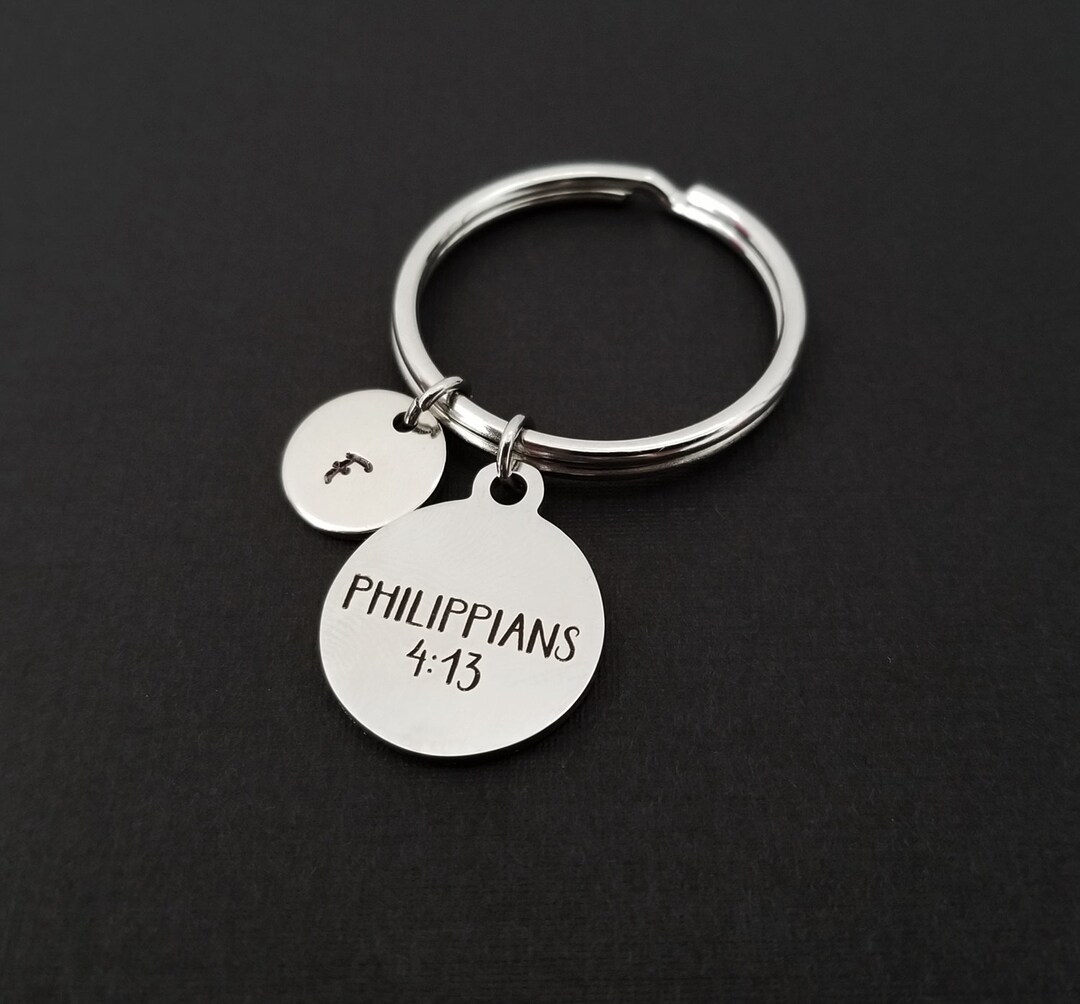 Philippians 4 13 Phil 4 13 Keychain Custom Gift I Can Do - Etsy