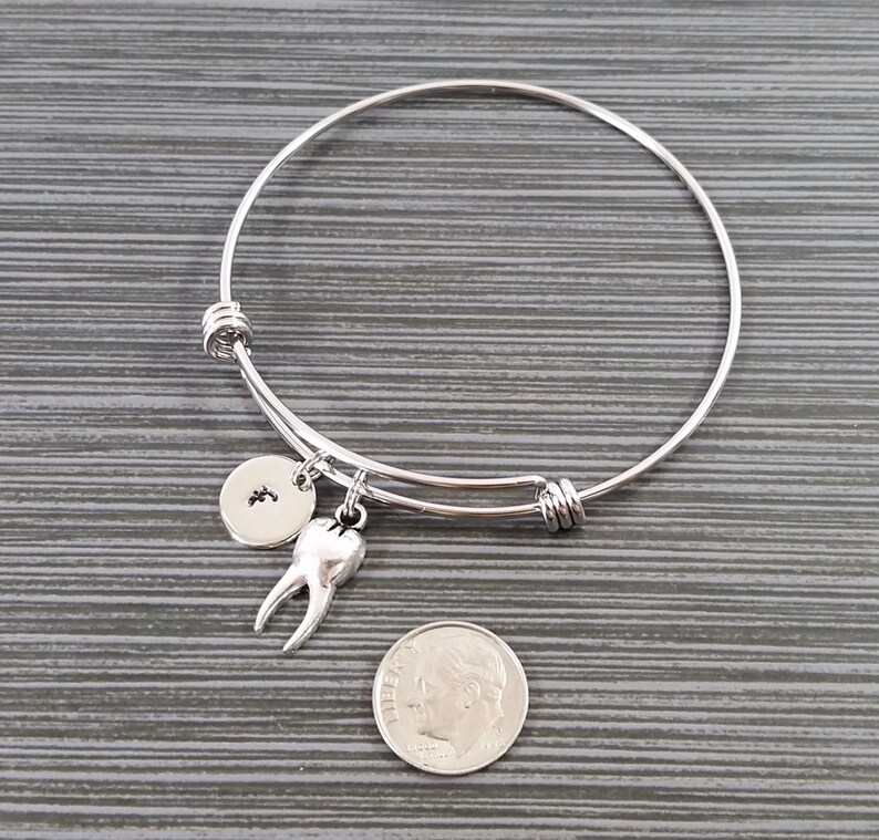 Silver Tooth Bracelet Dentist Bracelet Personalized - Etsy