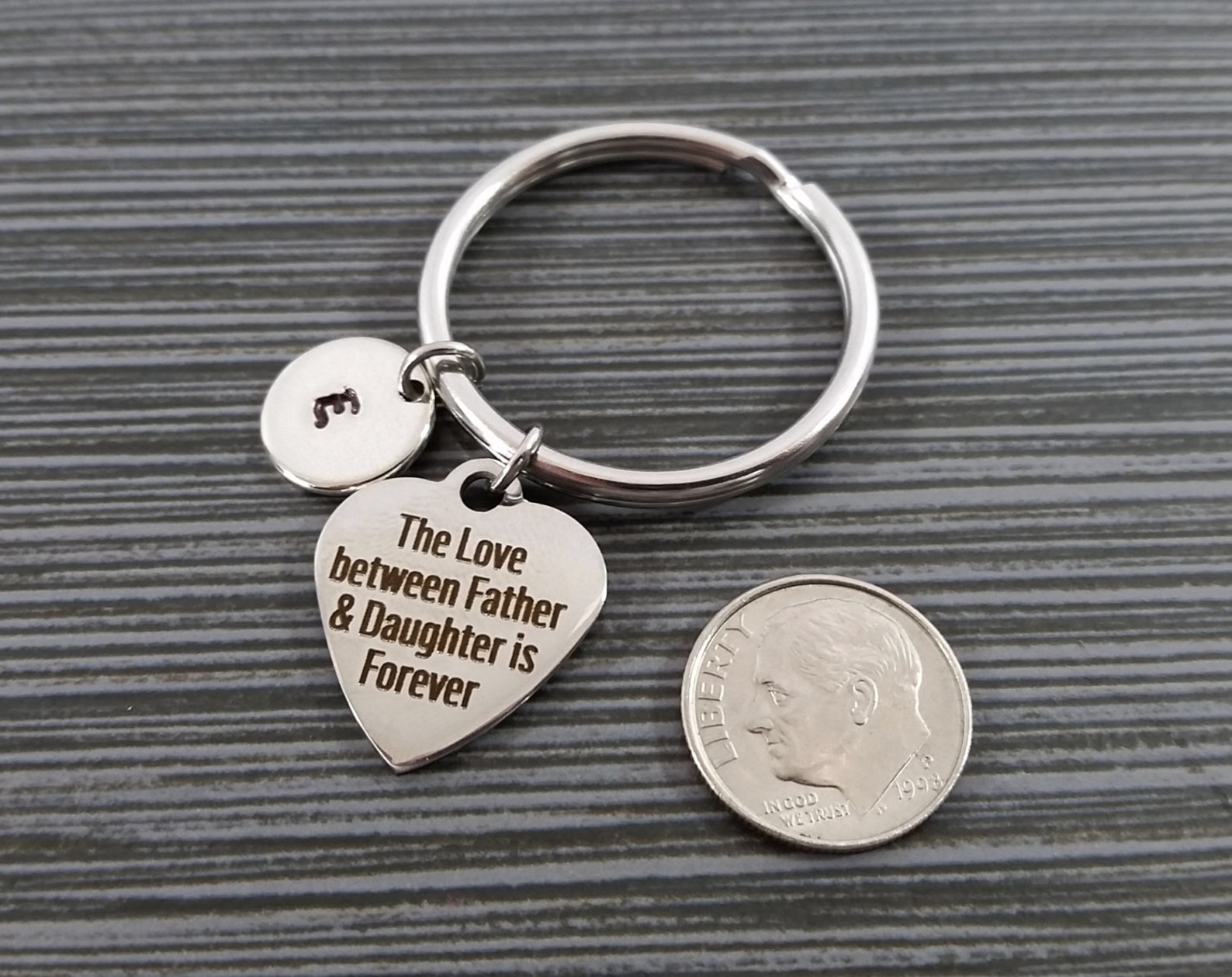 Father Daughter Keychain Gift for Dad Custom Gift Gift | Etsy