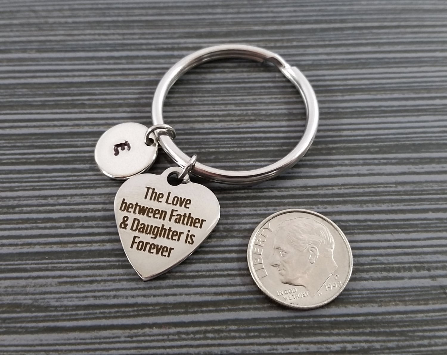 Father Daughter Keychain Gift for Dad Custom Gift Gift | Etsy