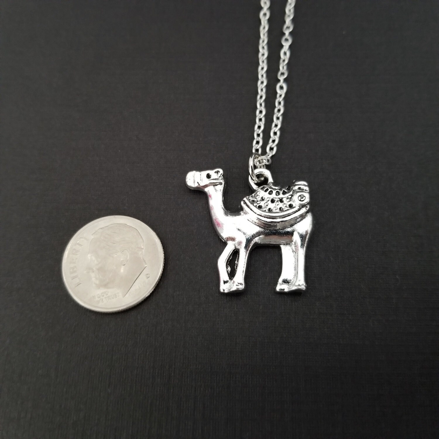 Silver Camel Necklace Camel Charm Necklace Personalized | Etsy