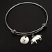 Pig Bangle Bracelet Pig Charm Bracelet Expandable Bangle - Etsy