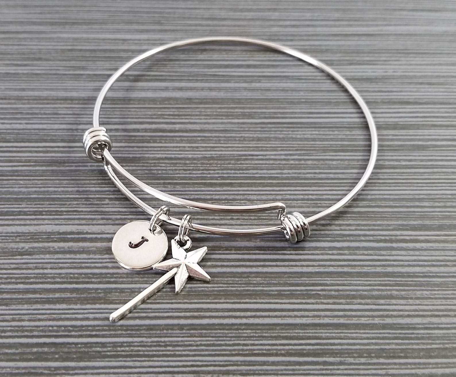 Fairy Wand Bangle Magic Wand Charm Bracelet Expandable - Etsy