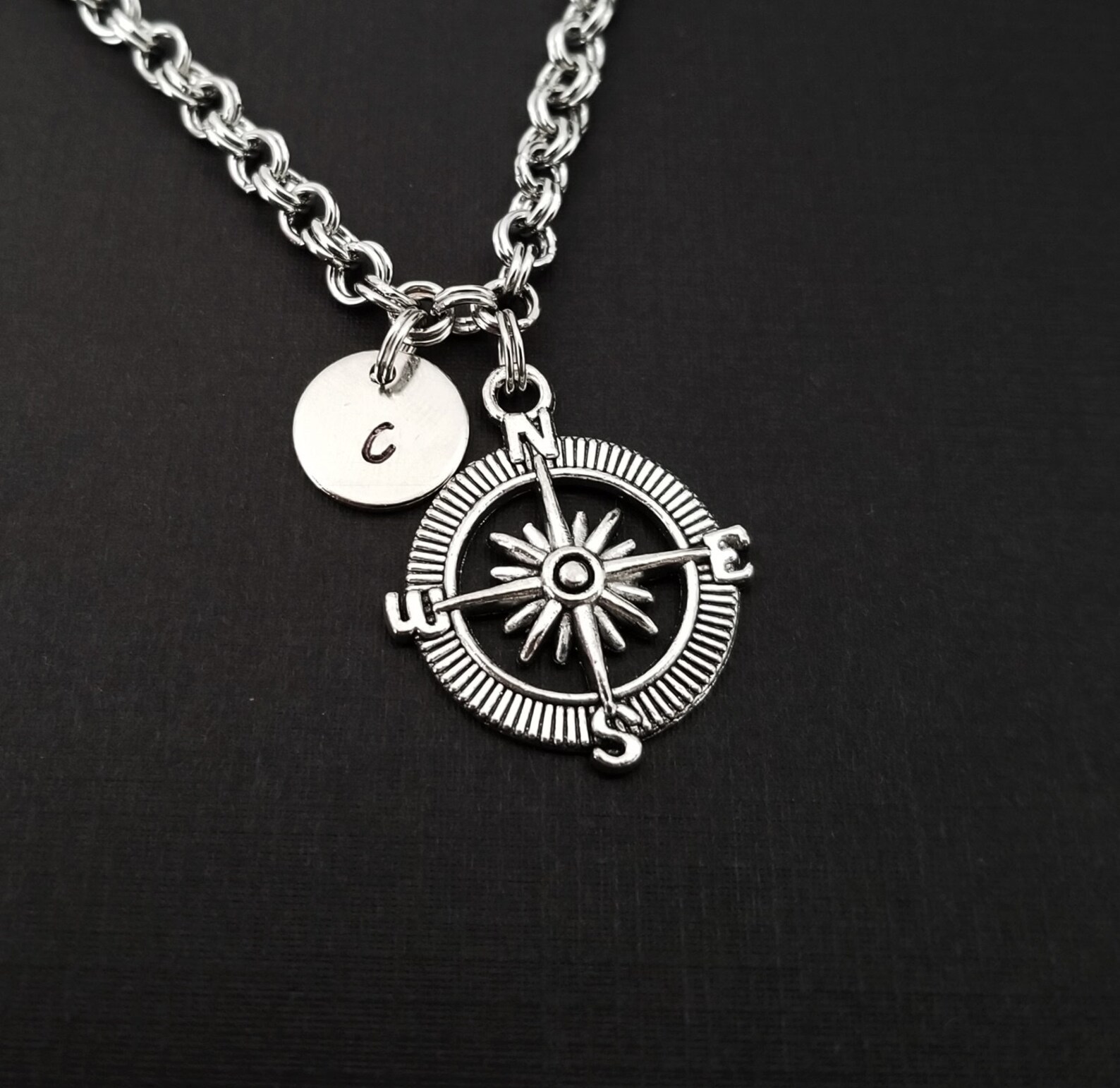 Anchor Bracelet Compass Bracelet Two Nautical Bracelets | Etsy