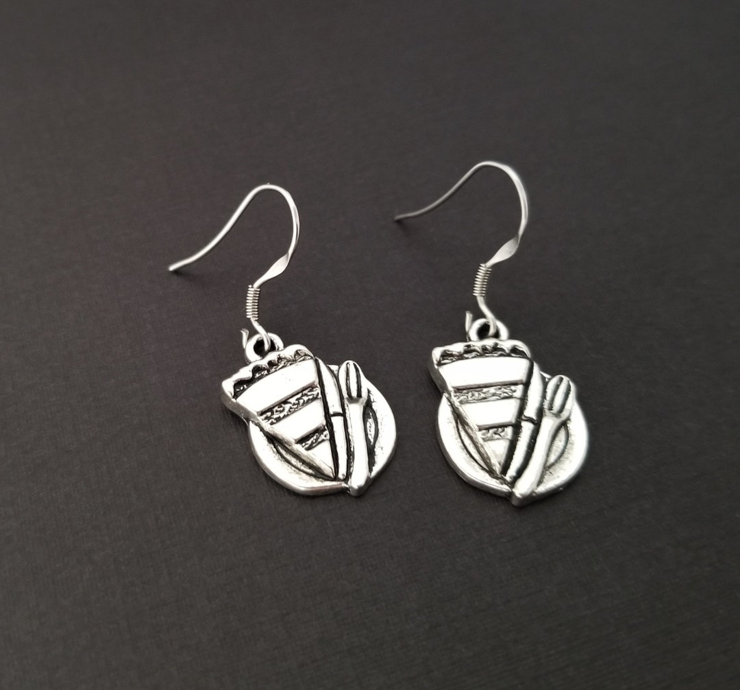 Cake Earrings Wedding Cake Charm Earrings Baker Gift Gift for Baker ...