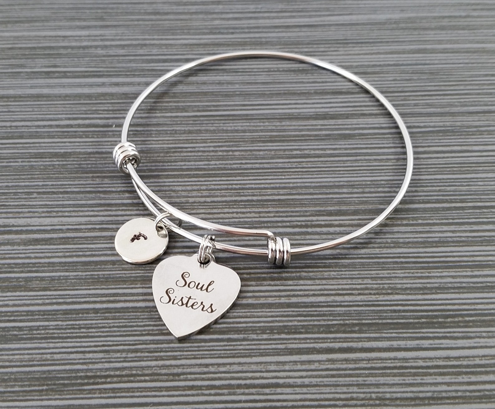 Two Soul Sister Bracelets Soul Sisters Charm Expandable - Etsy