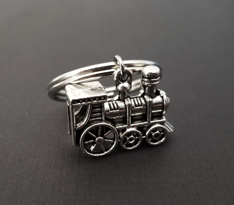 Train Keychain Custom Gift Silver Keychain 3D Train Key - Etsy