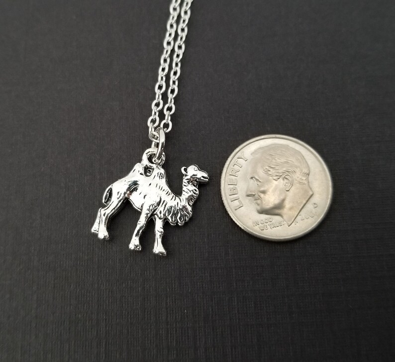 Silver Camel Necklace Camel Charm Necklace Personalized - Etsy