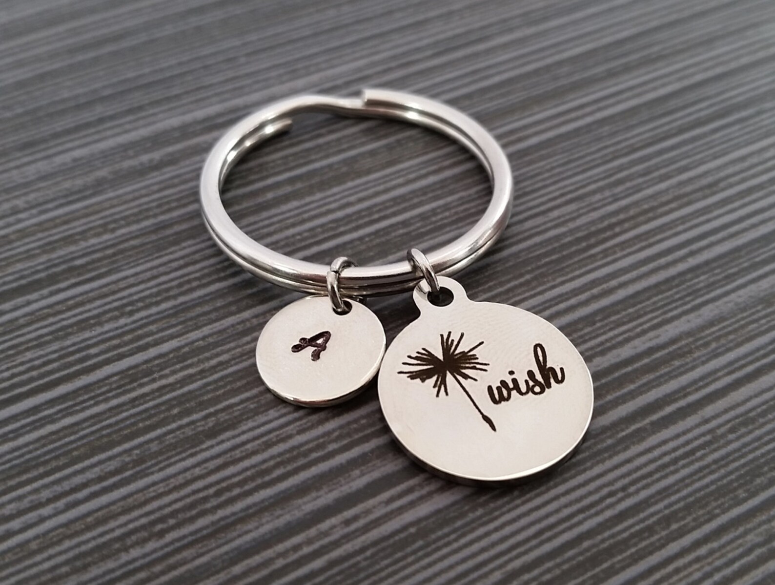 Wish Keychain Dandelion Keychain Custom Gift | Etsy