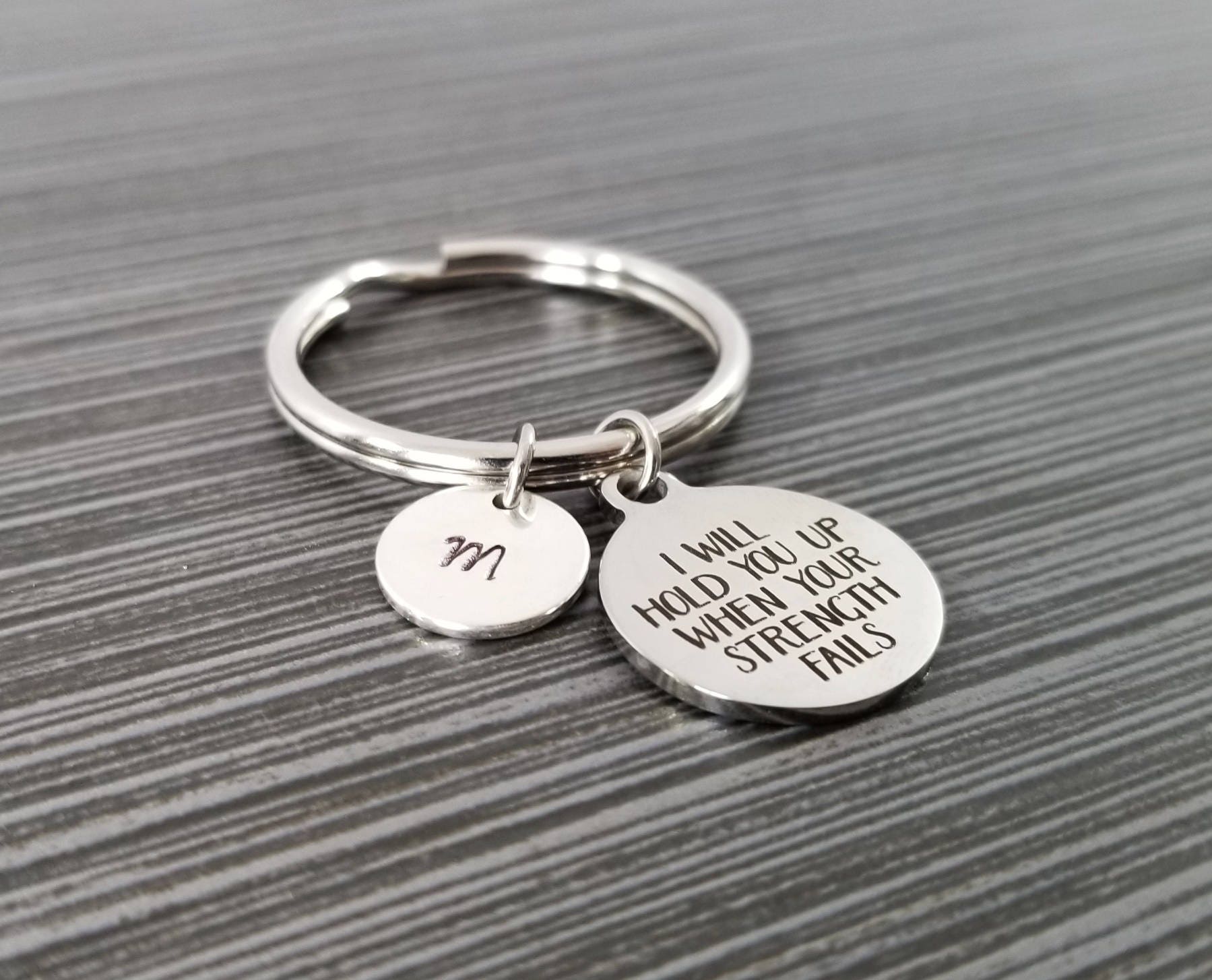 Custom Keychain Bible Verse Keychain Custom Gift I Will | Etsy
