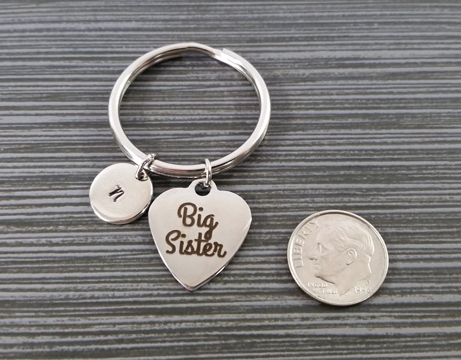 Big Sister Key Chain Little Sister Keychains Gift for | Etsy