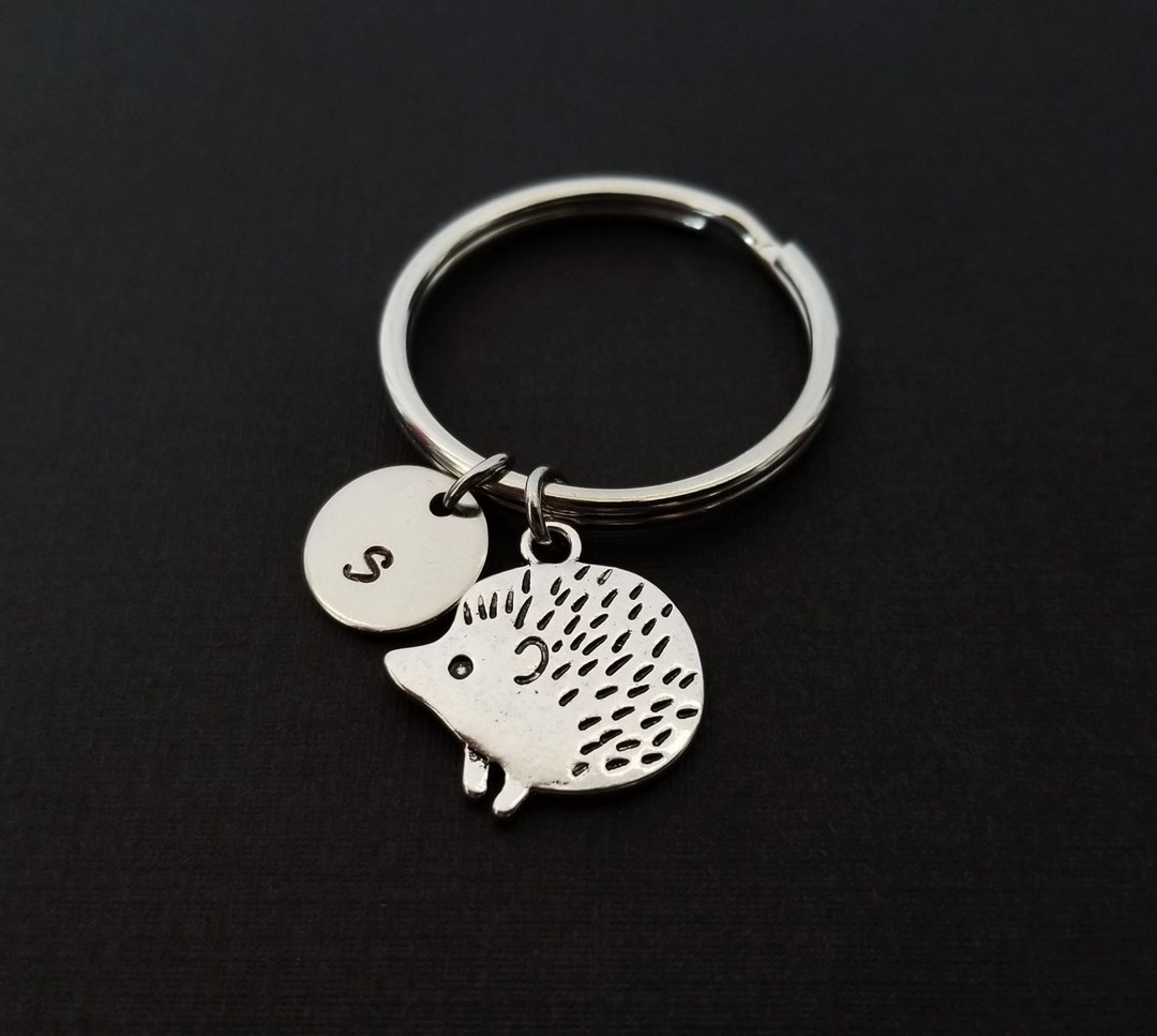 Hedgehog Keychain - Hedgehog Key Chain - Best Friend Gift - Hedgehog ...