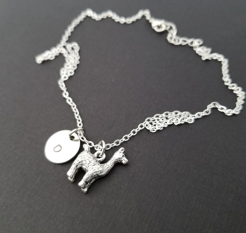 Silver Alpaca Necklace Alpaca Charm Necklace Personalized - Etsy