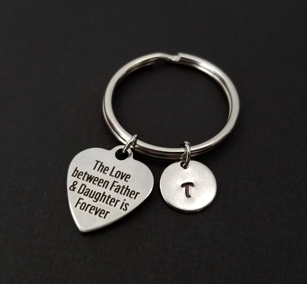 Father Daughter Keychain Gift for Dad Custom Gift Gift for Daughter ...