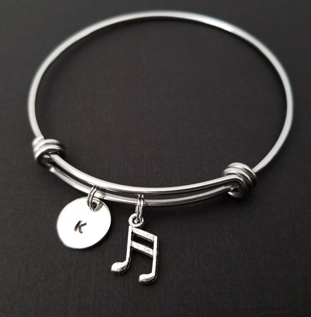 Music Note Bracelet - Band Student Bracelet - Personalized Bracelet ...