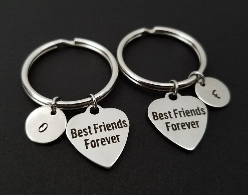 Two Best Friends Forever Keychains Best Friend Key Chains - Etsy