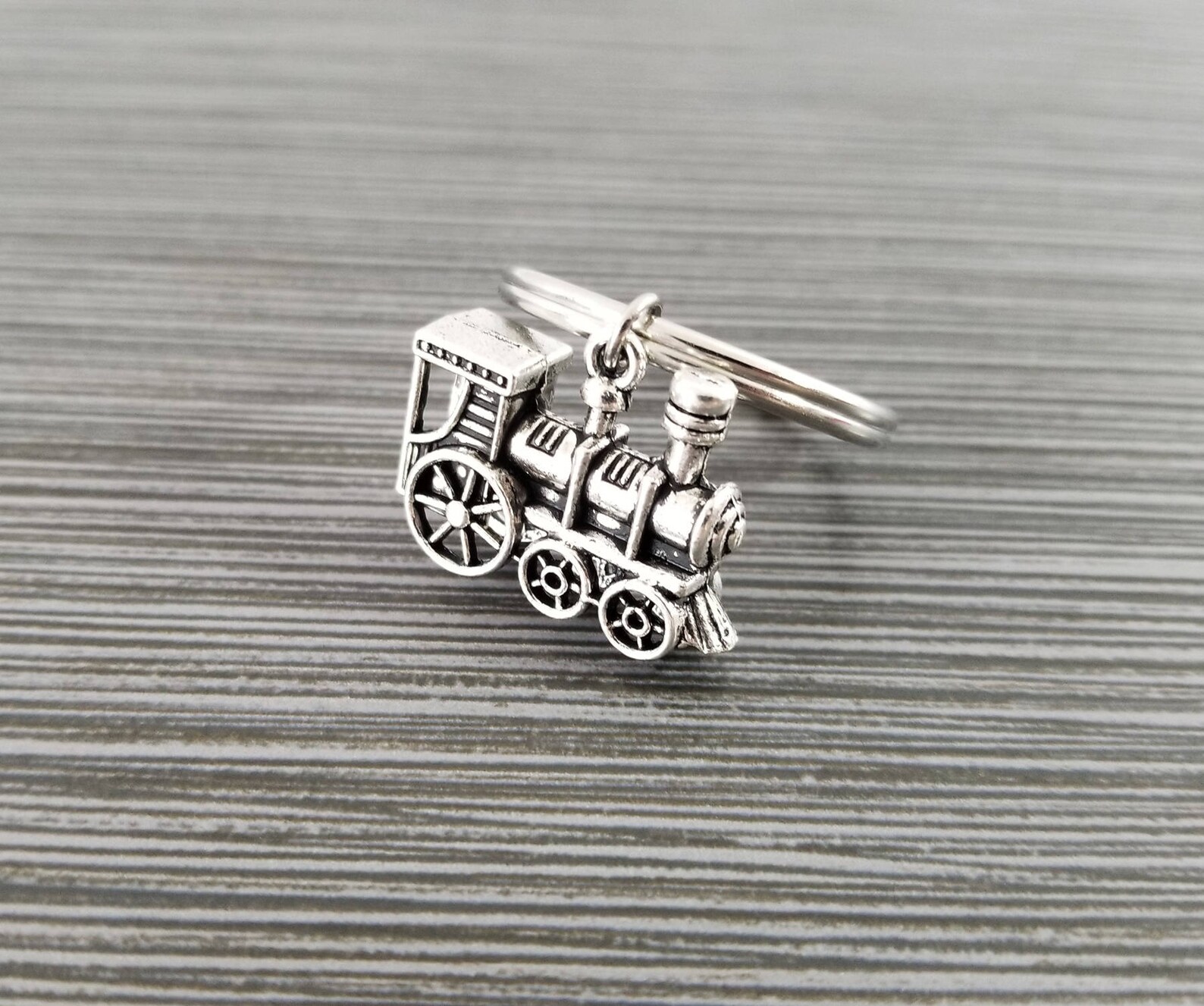 Train Keychain Custom Gift Silver Keychain 3D Train Key | Etsy